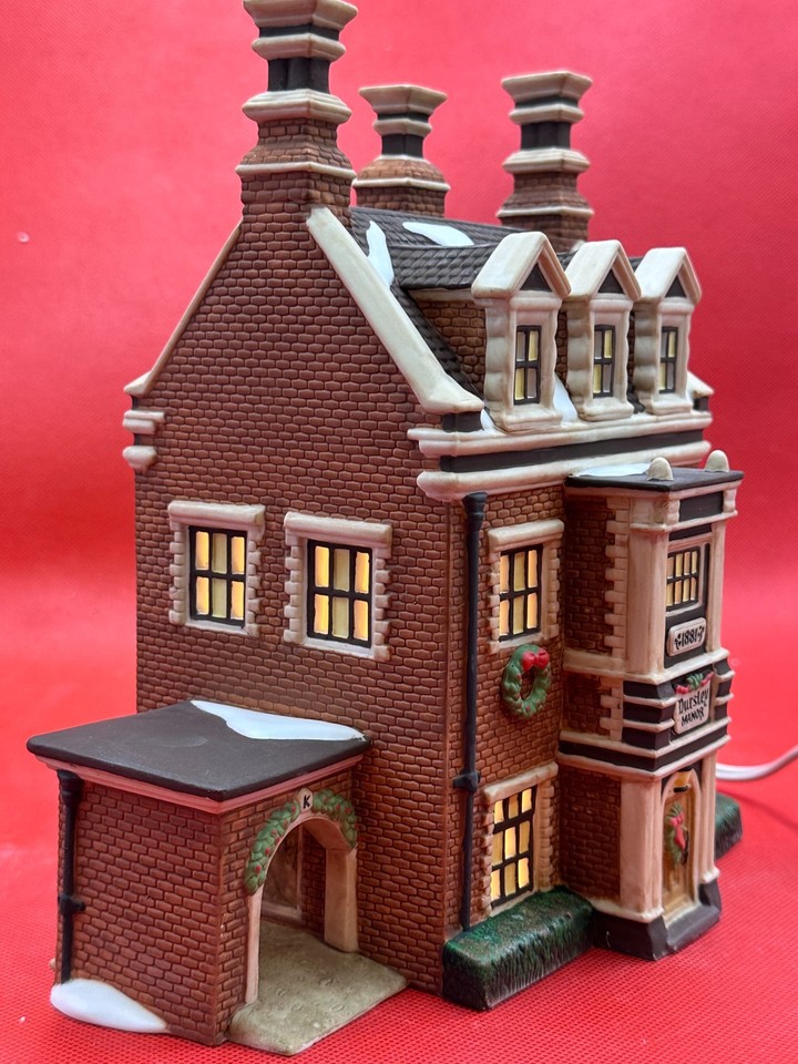 Department 56 Dickens Village Dursley Manor #58329 Lighted Building w ...