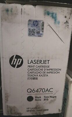 Genuine Original HP Q6470A Black Toner Cartridge | eBay