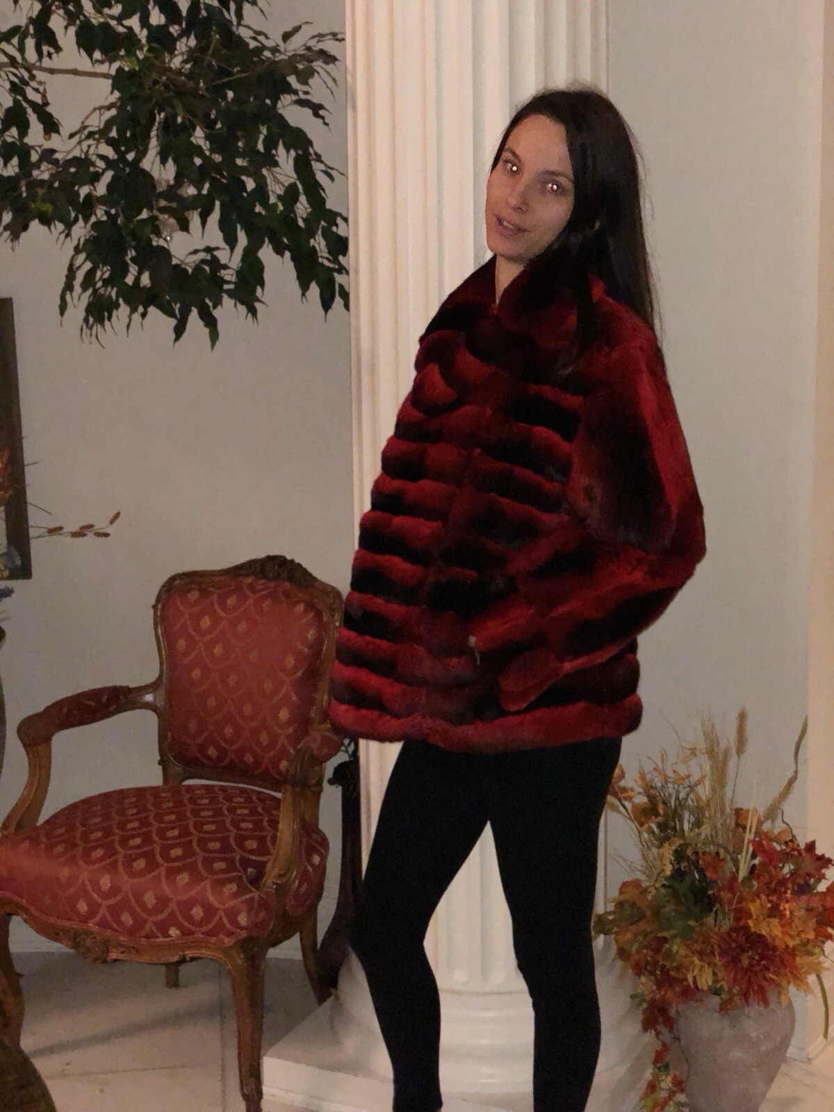 chinchilla fur coat women. Originally 20k!! | eBay