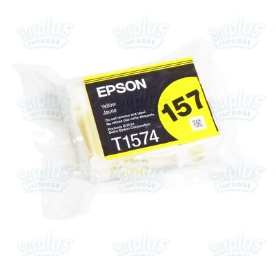 Genuine Epson 157 Yellow Ultrachrome K3 Ink T157 T1574 T157320 R3000 | eBay