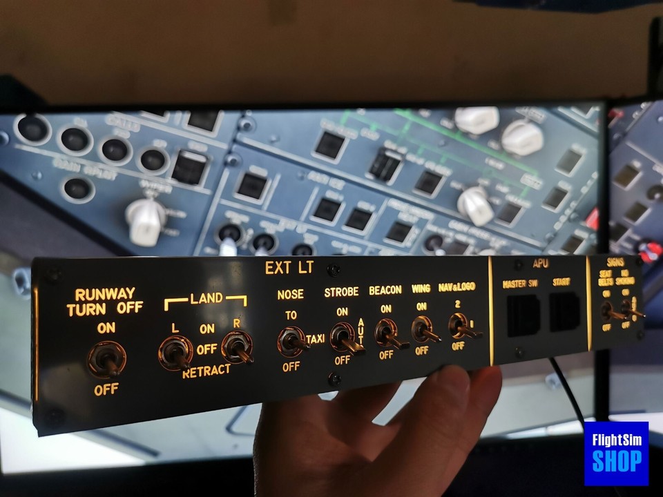 A319/320/321 Fenix/FBW External Lights, APU, and SIGNS Lights Panel for ...