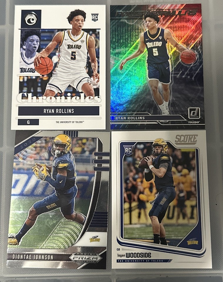 Toledo Rockets RC (5) Card Lot Ryan Rollins Dionte Johnson Woodside ...