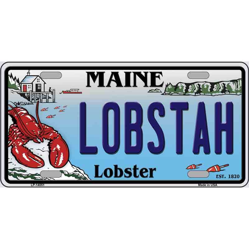 Lobstah Maine Lobster Novelty Metal License Plate | eBay