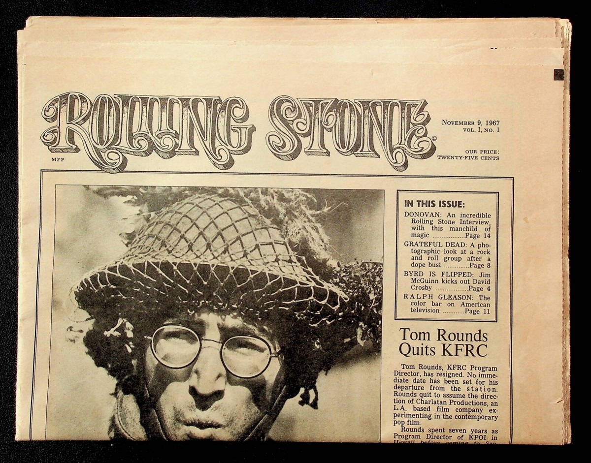 First Rolling Stone Magazine Cover