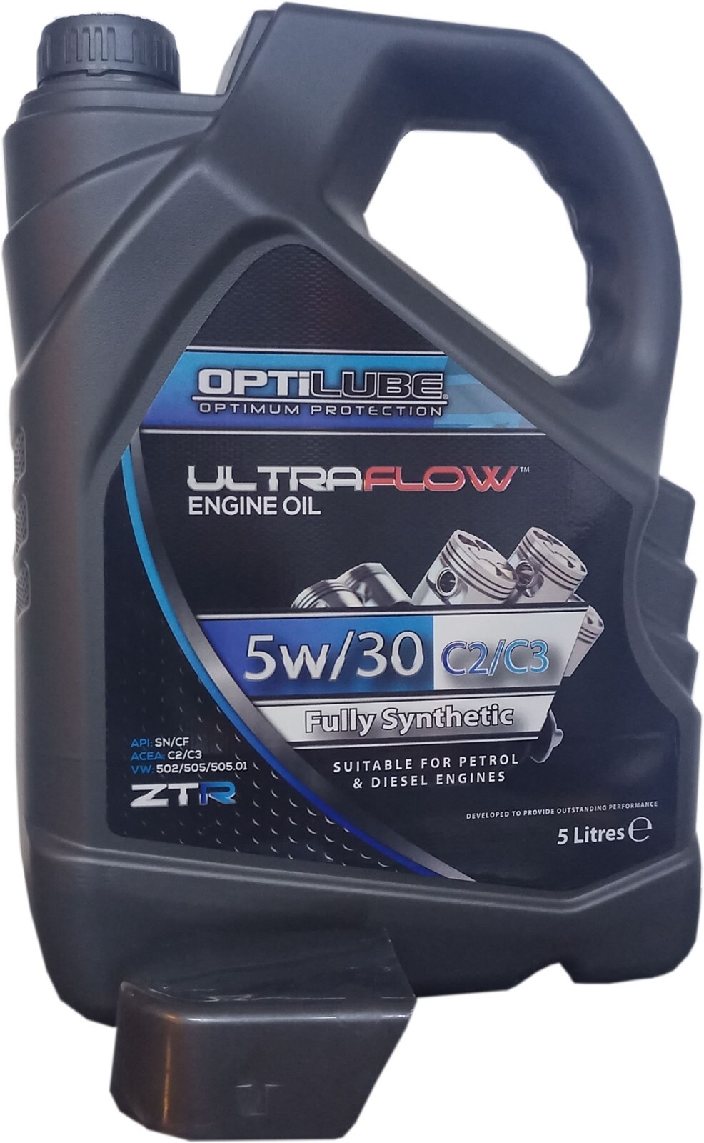 5W30 FULLY SYNTHETIC C2 C3 DEXOS 2 SN/CF CAR ENGINE OIL OPTILUBE 5L 5 ...