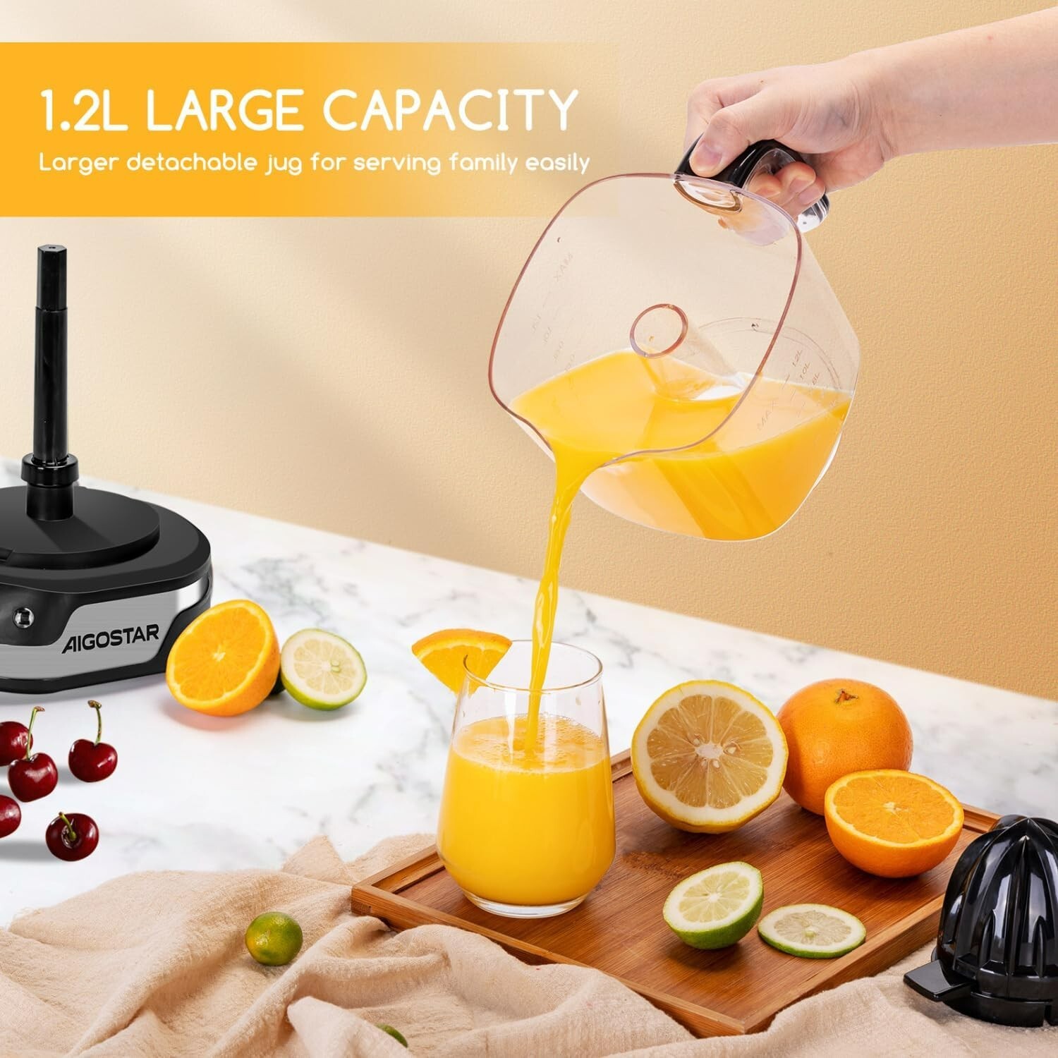 Electric Citrus Juicer 40W Orange Squeezer Machine Lemon Juice Press 1 ...
