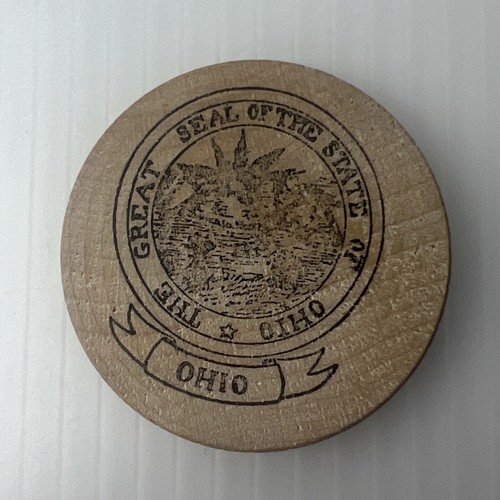 Great Seal of the State of Ohio, Token/Coin, Buffalo Wooden Nickel WN78 ...
