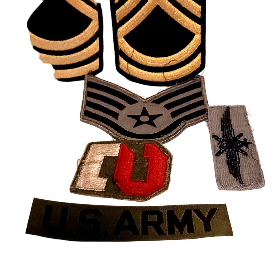 Lot Of 7 Military Patches Master Sergeant US Army Navy Air Force | eBay