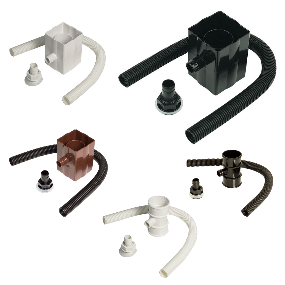 Rainsaver Diverter Kit for Downpipe, rainwater collection White, Black ...