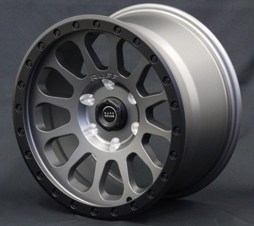LDV T60 17"x9J 4x4 RUFF ROADS wheels Gunmetal / Satin BLK Zero offset ...
