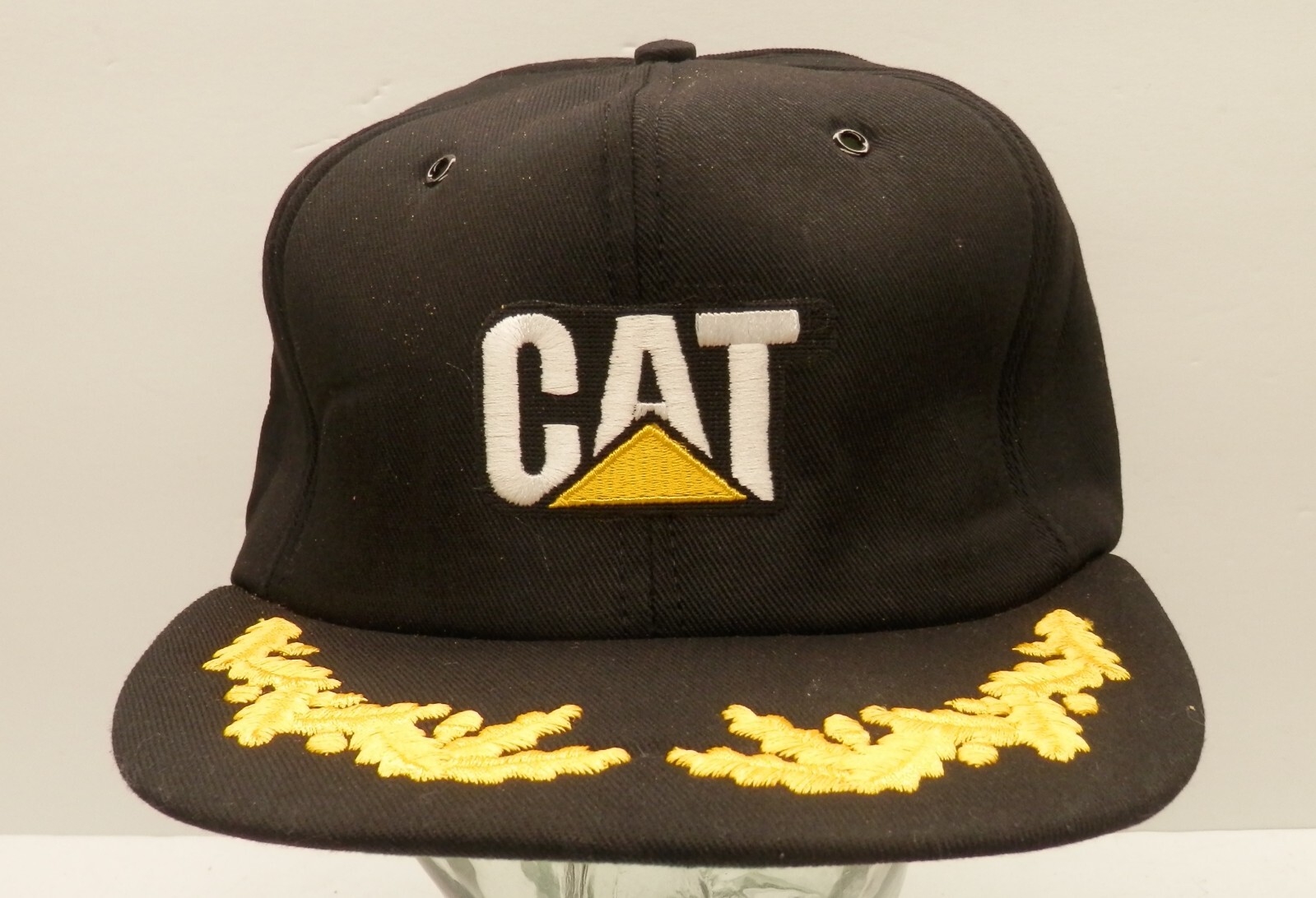 Vintage Caterpillar CAT Logo Hat Black Snapback Tonki… - Gem