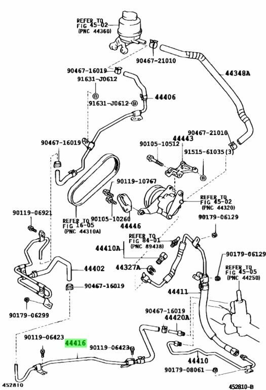 TOYOTA GENUINE OEM TOYOTA CAMRY LEXUS ES330 POWER STEERING RETURN HOSE ...