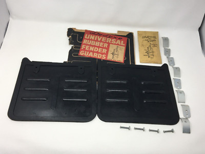 NOS Pair Fender Mud Flaps, Vintage Splash Guards Car Truck Motorcycle ...
