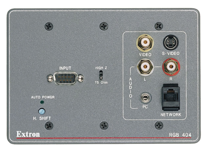 Extron RGB 404 Gray Three Gang Universal Mountable Interface 60-237-01 ...