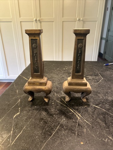 Vintage Original Pair Of Small Andirons | eBay