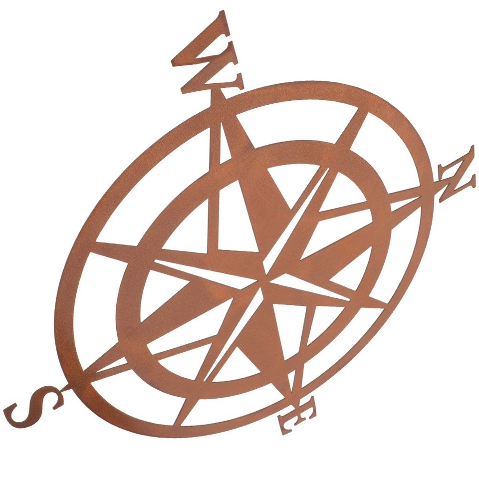 Wall Metal Pendant Hanging Compass Decor Nautical Bathroom Theme | eBay ...