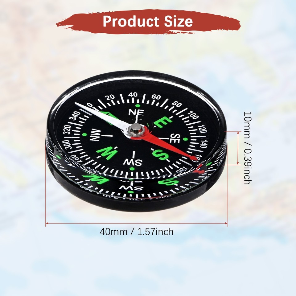 40mm Mini Compass [1PCS] - Pocket Oil Filled Small Compass Bulk ...