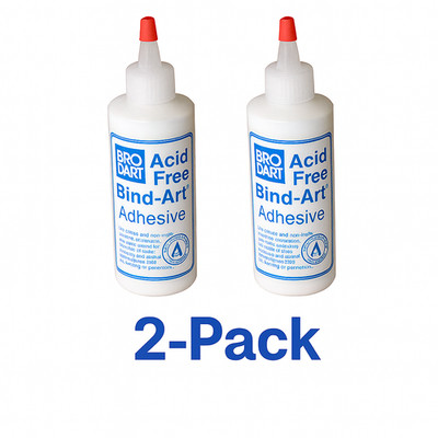 Brodart Bind-Art 4 oz Archival PVA Book Repair Adhesive Glue – 2-Pack ...
