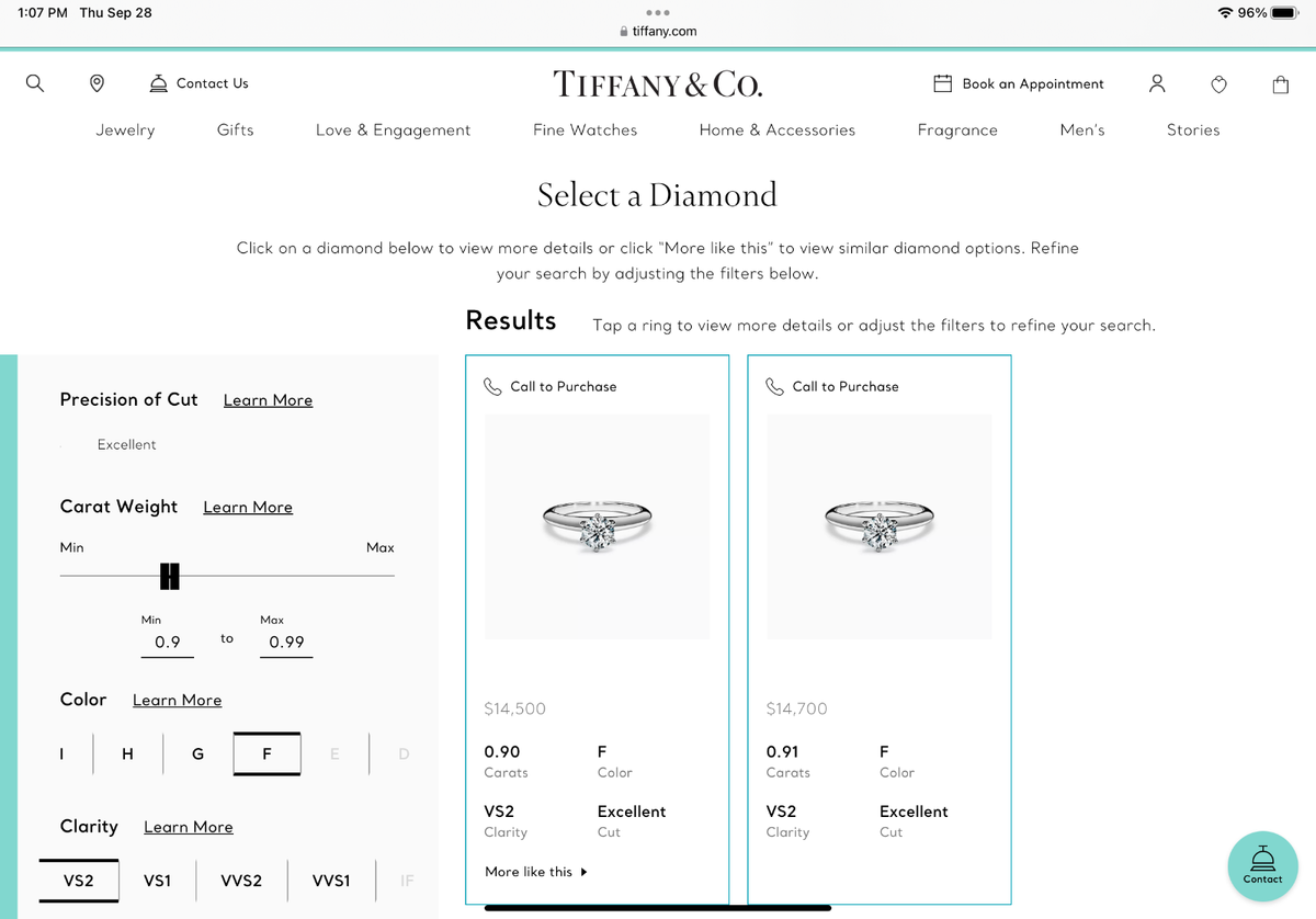 Tiffany Ring Size Chart Commitment Rings Outlet Tiffany