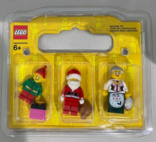 New LEGO Christmas Minifigure Set with Santa Mrs. Clause Elf 6+ | eBay