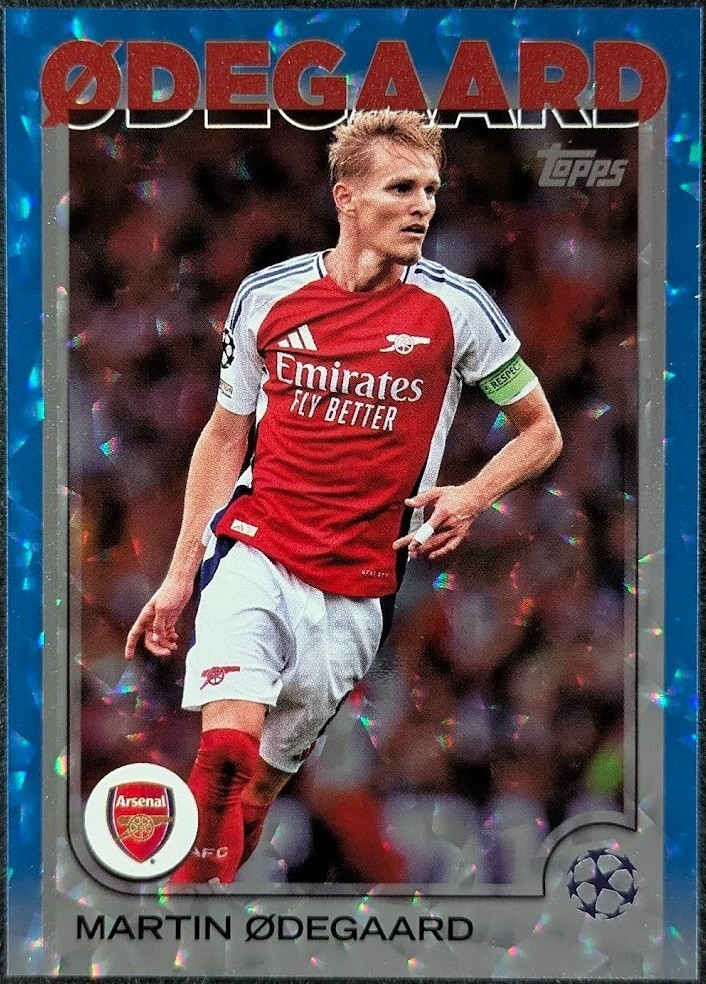 2024-25 Topps Uefa Club Competitions - Martin Odegaard #62 Icy Blue /75 ...