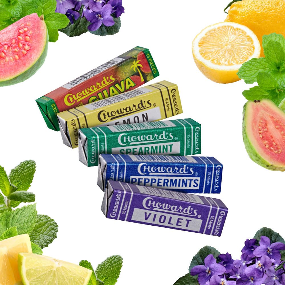 Choward'S Mints Candy Variety Pack | Violet, Spearmint, Peppermint ...