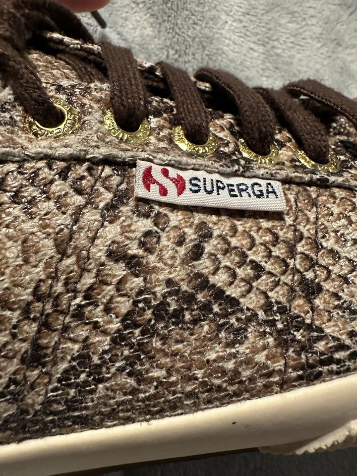 Superga 2750 Synth Snake Shoes Women’s Size 10.5 EU 41.5 Casual ...