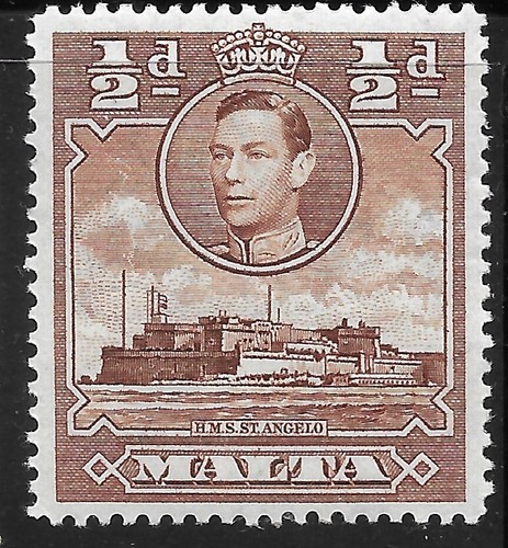 1938 MALTA SC#192A 🔥 MvvLH VF FORT St.ANGELO ARCHITECTURE | eBay