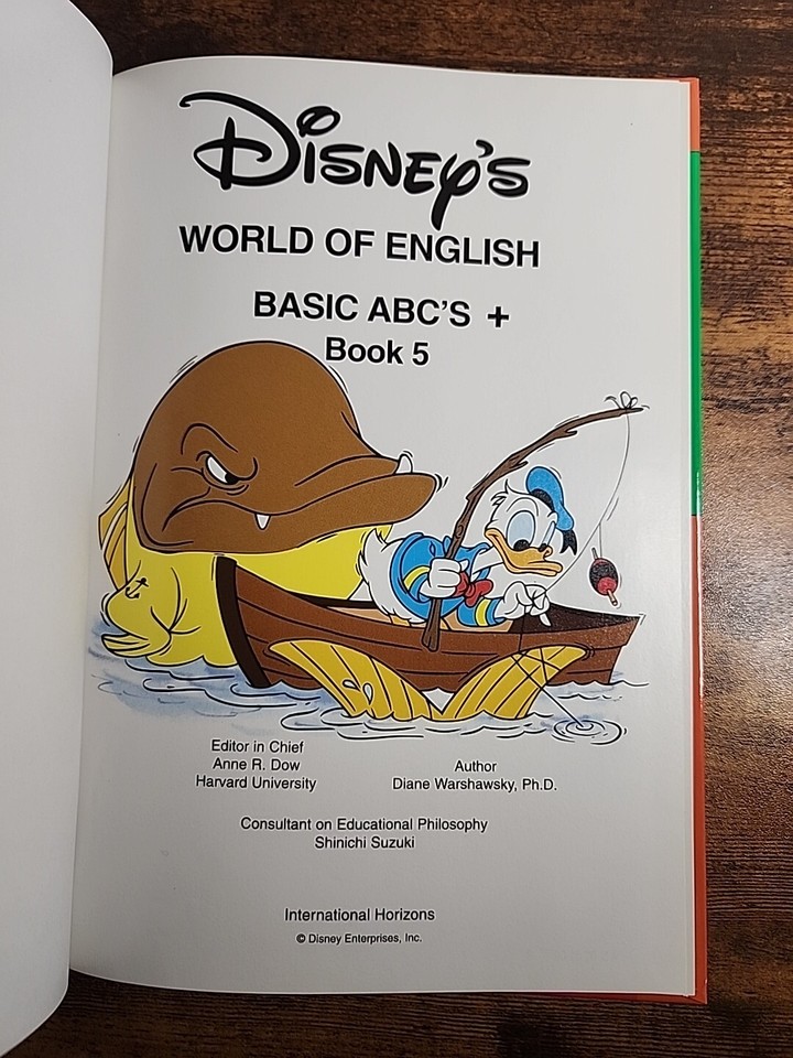 Disney's World Of English Basic ABC's + Book 5 - Hard To Find Children's Book | eBay