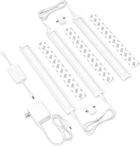Eshine 3 Pack 12 Inch White Smart Dimmable LED under Cabinet Lighting ...