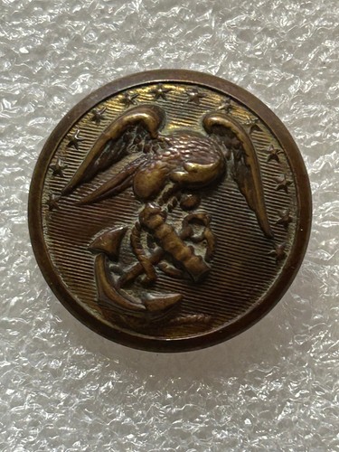 #4 USMC Marine Corps Uniform Button 1 inch Waterbury WW I WW II | eBay