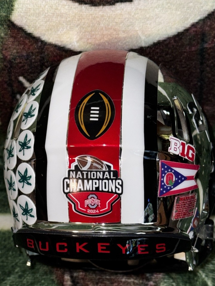 Ohio State Buckeyes Chrome CUSTOM Mini Helmet | eBay