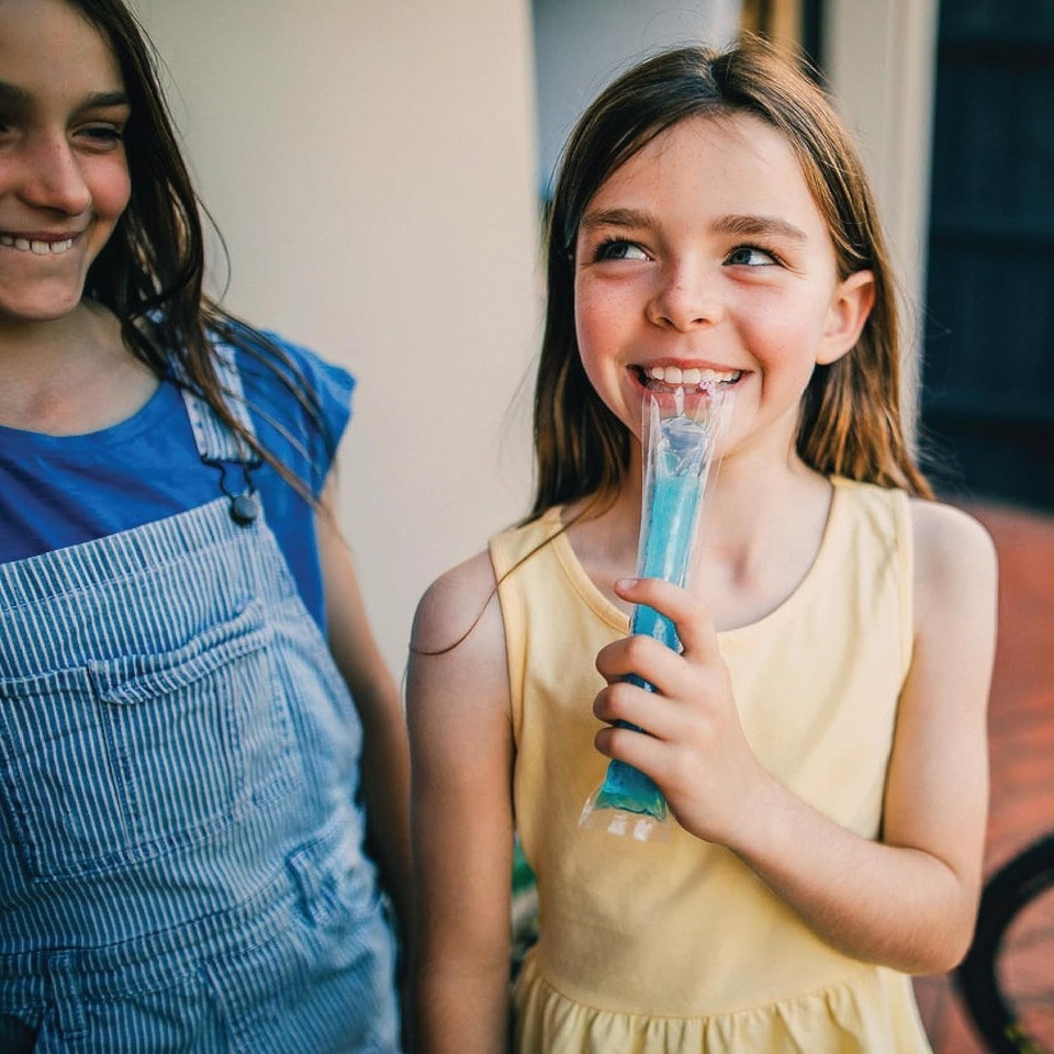 98 Count Authentic Italian Ice Bars - Guilt-Free Frozen Dessert, 4 ...