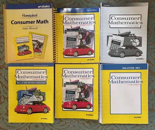Abeka Consumer Math Set, Student+Teacher Books High School | eBay