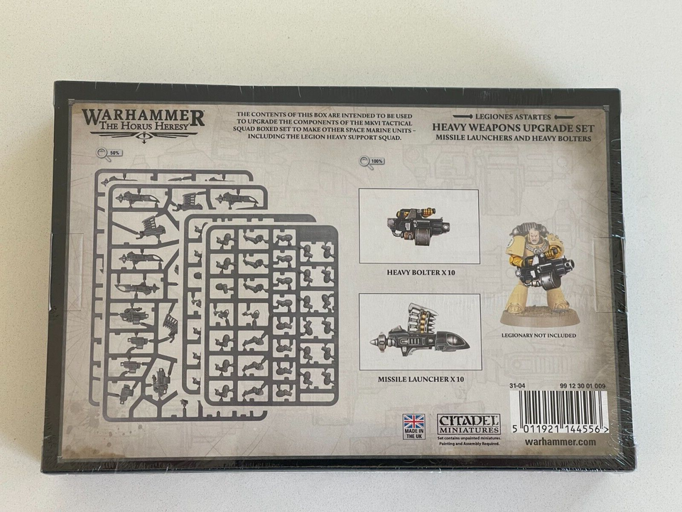 The Horus Heresy Heavy Weapon Upgrade Set | Warhammer 30k 40k Legiones ...