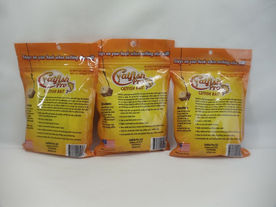 Catfish Pro Original Catfish Bait Catches Blue Bullheads Flatheads LOT ...