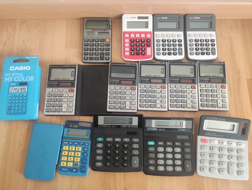 Lote de calculadoras Casio/Citizen/Texas Instruments/Milan (14 uds.). | eBay