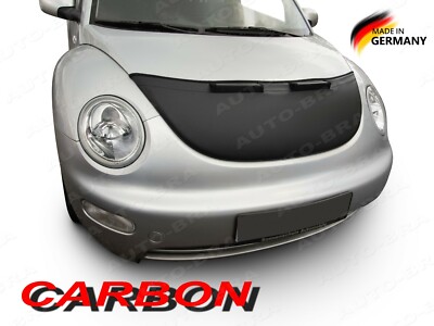 CARBON LOOK CAR HOOD BRA fits VW Volkswagen New Beetle 1998-2010 NOSE ...