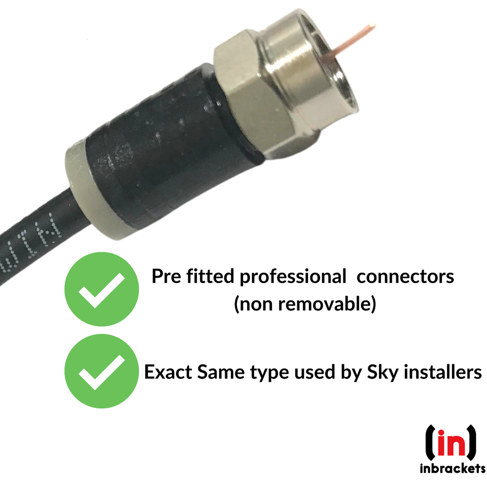 Sky Cable Extension Sky Q Sky+hd Twin Coax Satellite Sky Lead Shotgun ...