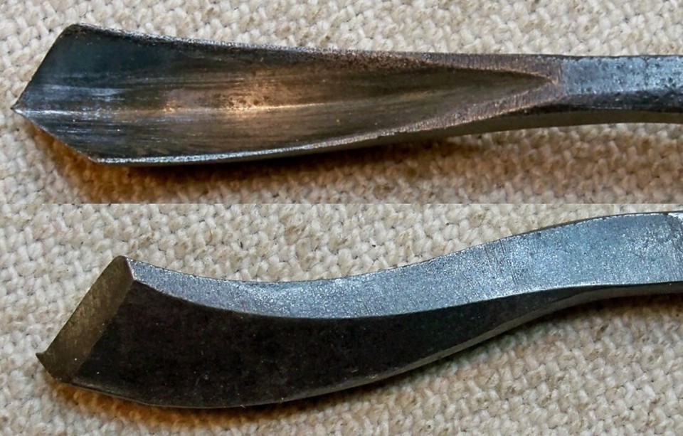 J B Addis & Sons No 43 5/16 Inch Bent Spoon V-Gouge Carving Tool Good READ | eBay