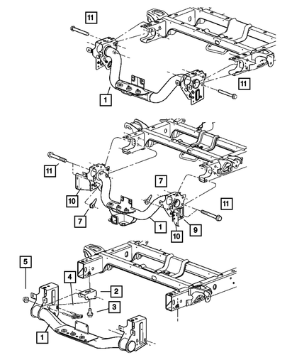 Genuine Mopar BUMPER - BRACKET | Mopar 55077705AA 55077705AA | eBay