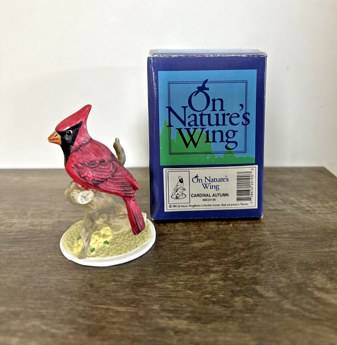 NIB On Nature's Wing Cardinal Autumn Red Bird Porcelain Figurine 1994 ...