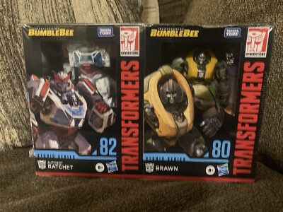 Hasbro Transformers 2 Pack Studio Series Figures 80 Brawn & 82 Ratchet ...