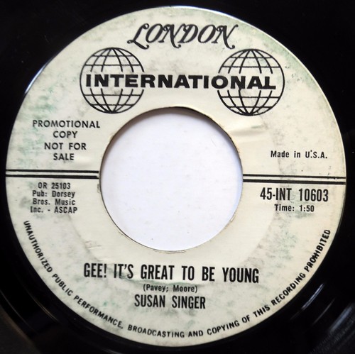 Susan Singer 45 Gee ! It's Grand Pour Être Young / Hello Promo Ado ...