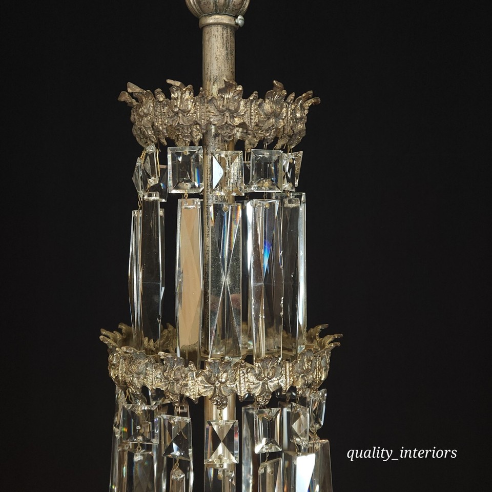 Antique Massive Silverplated Baker & Cornelius Gasolier Chandelier ~ Circa 1880 | eBay