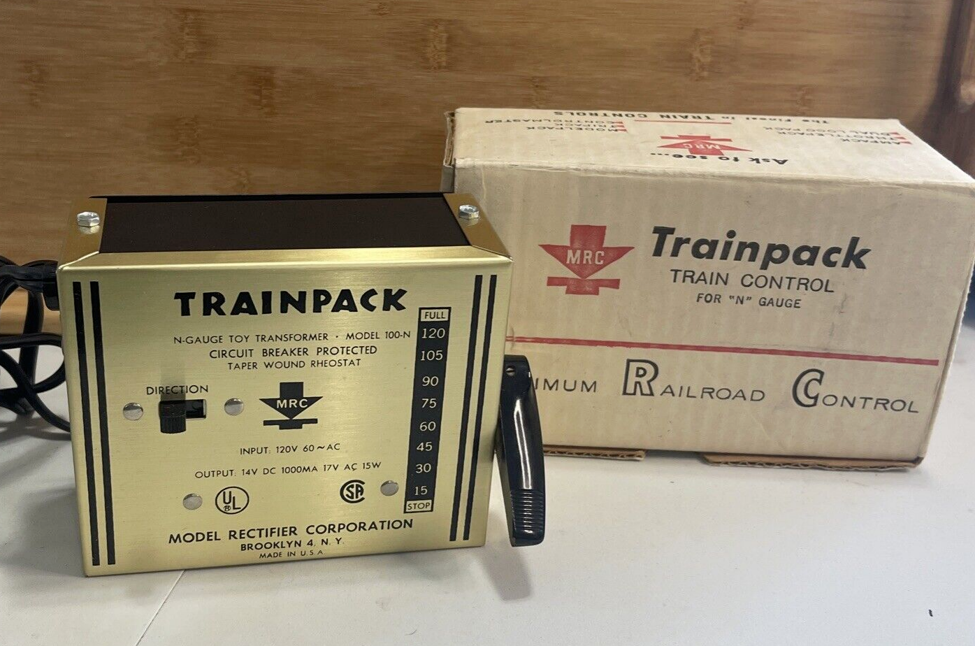 Vintage Trainpack train control - "N" Gauge Controller - MRC - 1/160 ...
