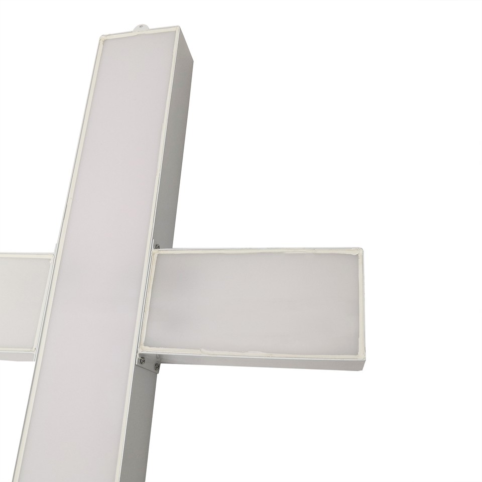 Metal Acrylic Cross LED Lighted Cross, Christian Lighted Church Sign ...