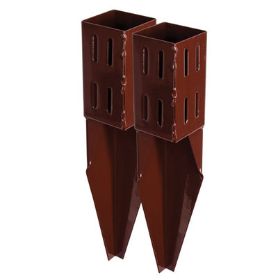 X2 3 inch Spike Wedge Grip Fence Post Supports 75mm Timber Holder ...