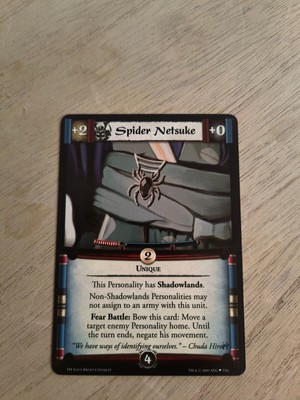 L5R CCG-PROMO- SPIDER NETSUKE -Promo-Legend of The Five Rings | eBay