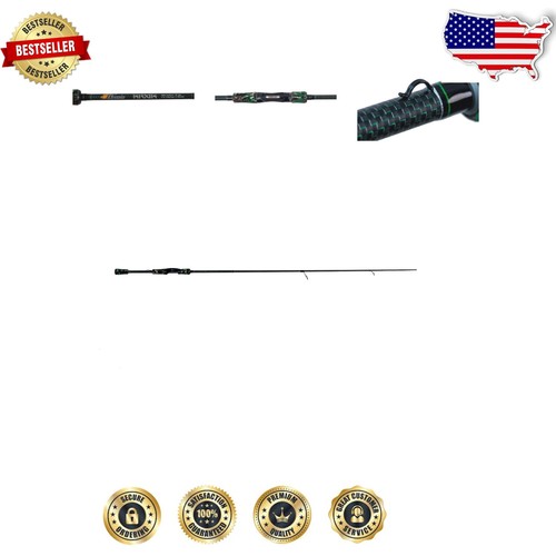 Sensitive 6'10" Fishing Rod with Camo EVA Grip - Perfect for Bass ...
